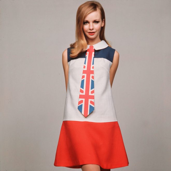 Model Wearing A Union Jack Mini-Dress - Galerie Prints - Premium ...